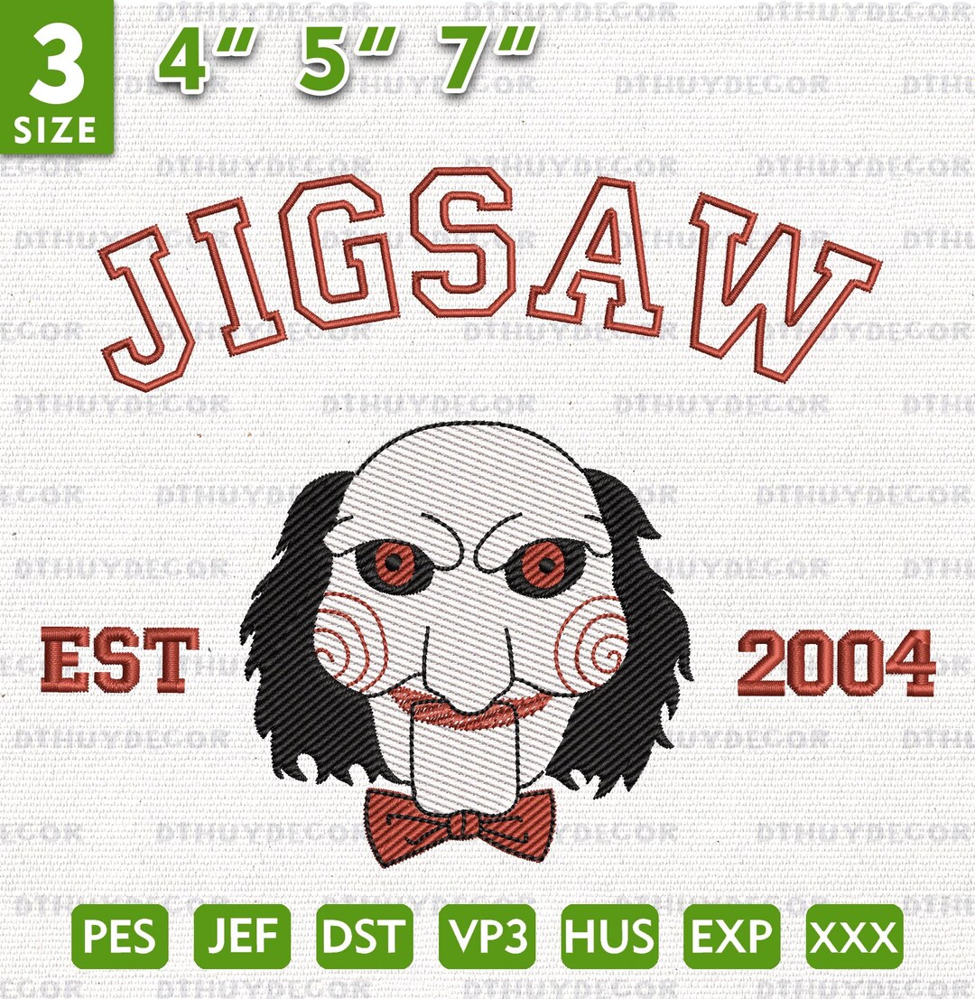 Horror Movie Killer Embroidery File, Halloween Horror Movie Killer ...