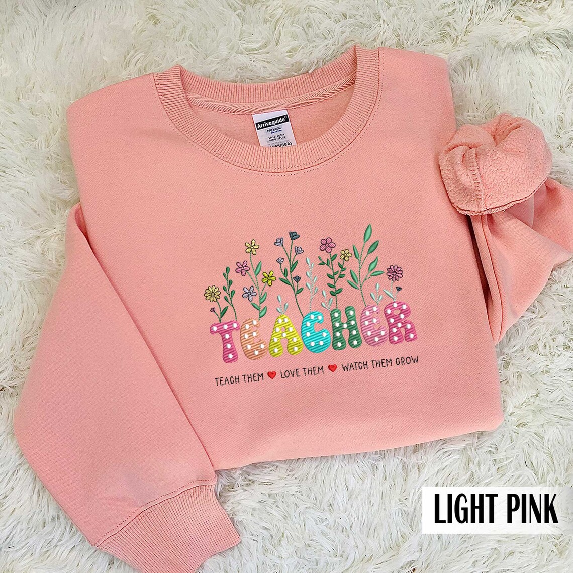 Teacher Flowers Embroidery Design, Watch Them Grow Design, Back to ...