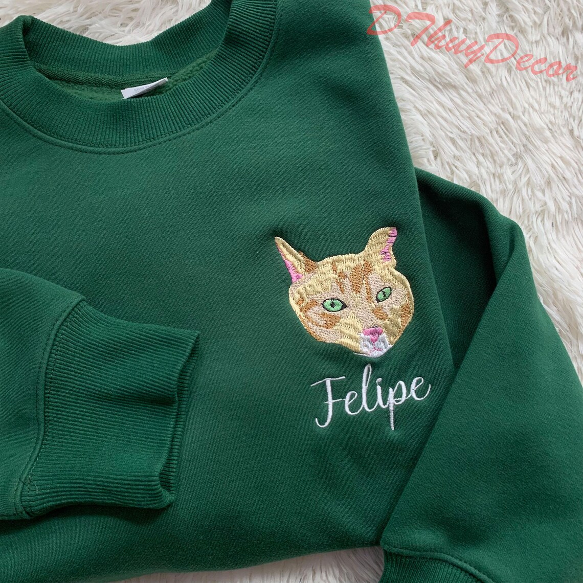 Dog & Cat Face Personalized Sweaters, Custom Pet Face With Name ...
