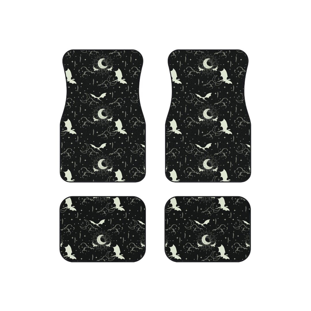 Fantasy Dragon Car Mats Set, Celestial Moon and Stars, ACOTAR Fans Gift ...