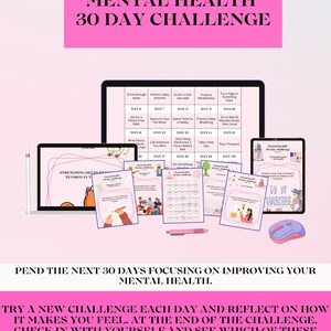 30-day Mental Health Challenge: Printable & Digital Edition. PDF File ...