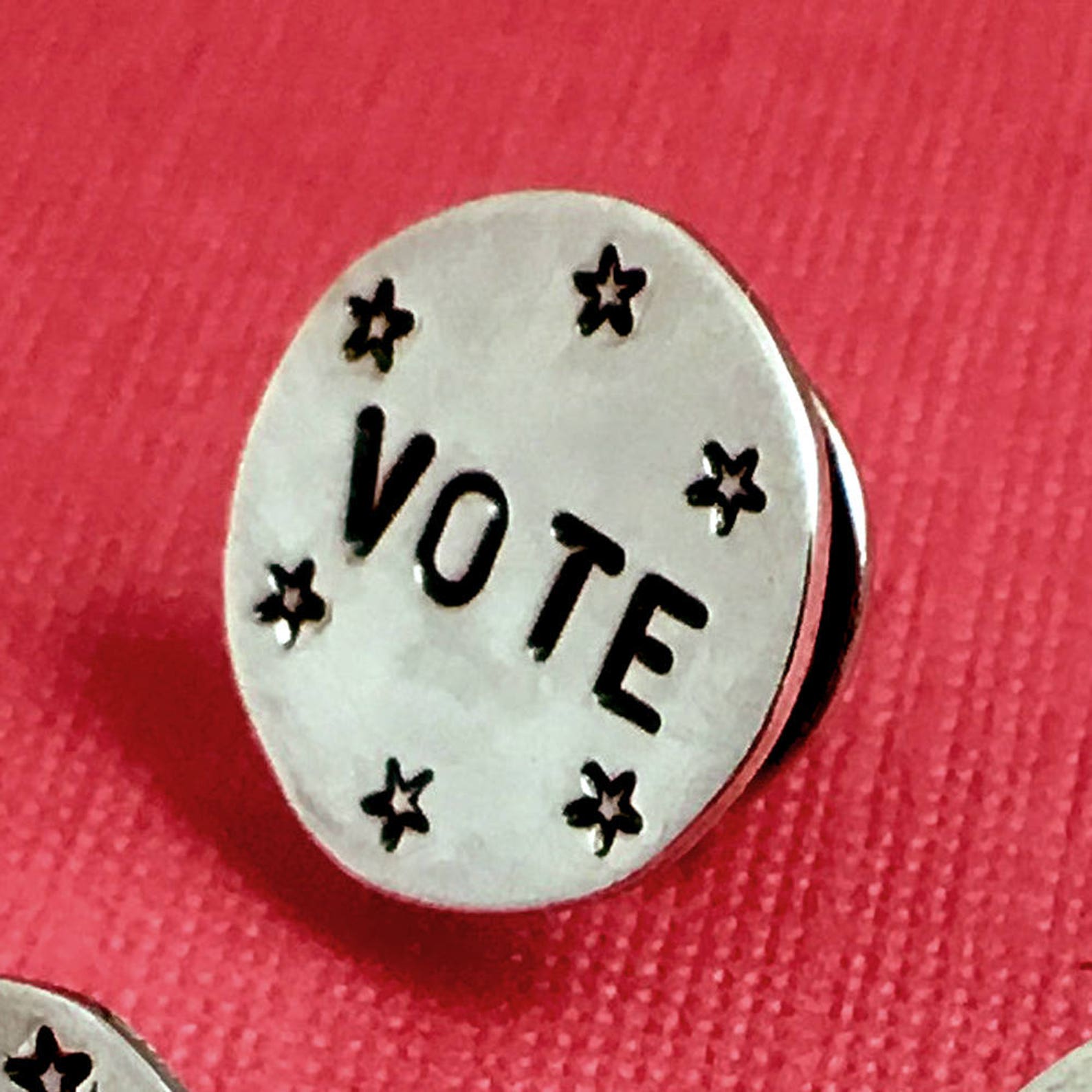 I Voted Pin Vote Pin Patriotic Sterling Silver Lapel Pin - Etsy