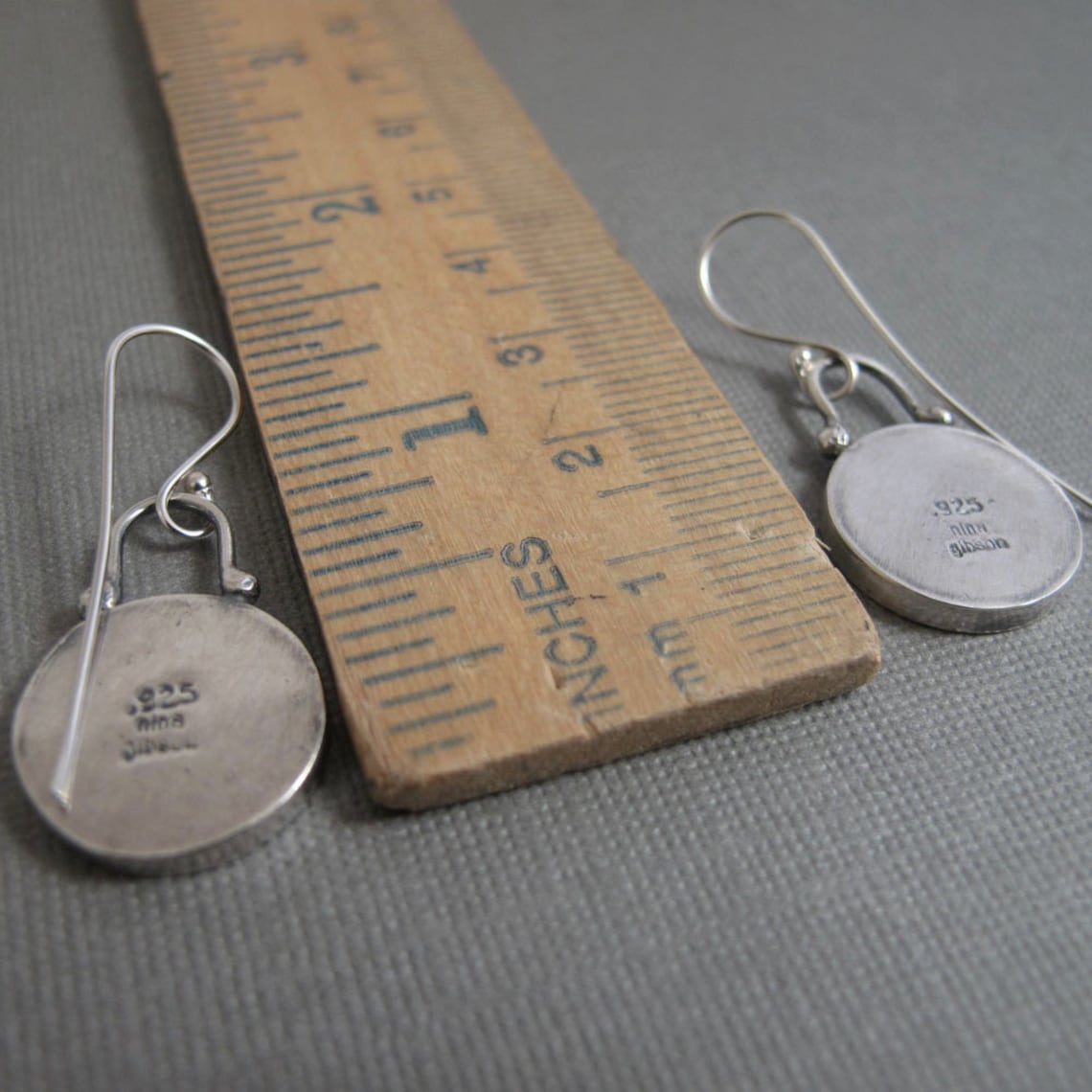 Silver Ripples Earrings Sterling Silver Dangles | Etsy