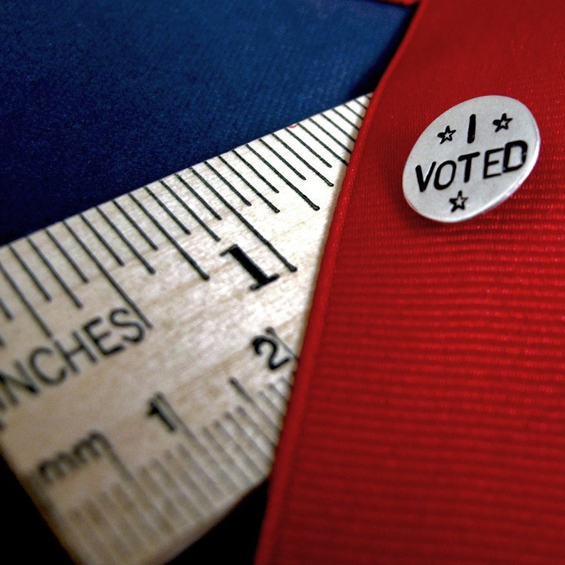 I Voted Pin Vote Pin Patriotic Sterling Silver Lapel Pin - Etsy