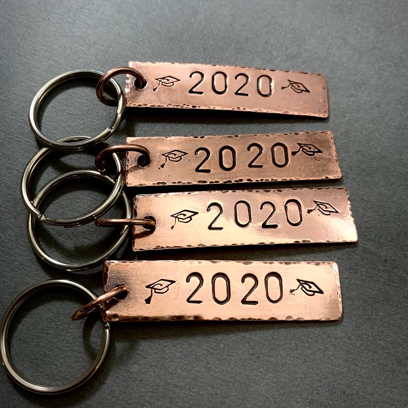 Graduation Keychain 2022 or Any Year Personalized Copper - Etsy
