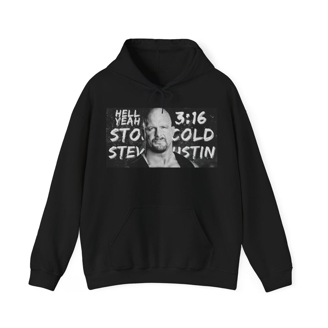 WWE Stone Cold 'hell Yeah' Hoodie, the Texas Rattlesnake, WWE Fan ...