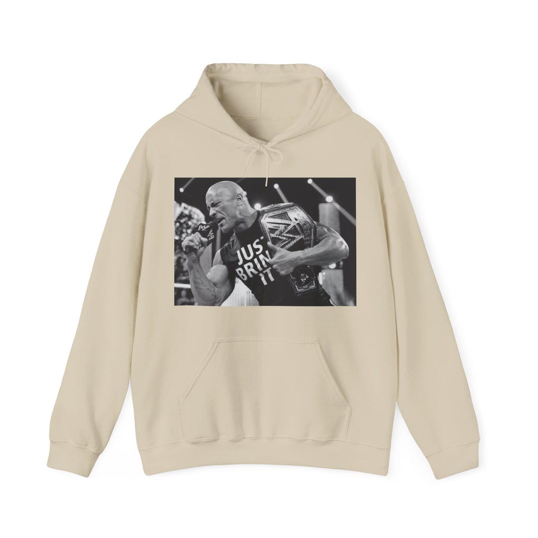 WWE the Rock Hoodie, Just Bring It, Legend Match Day Hoodie, Dwayne ...