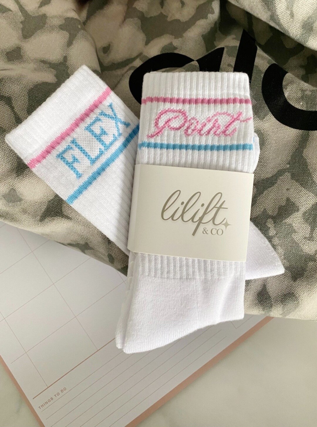 Point Flex Pilates Grip Socks (large) - Etsy