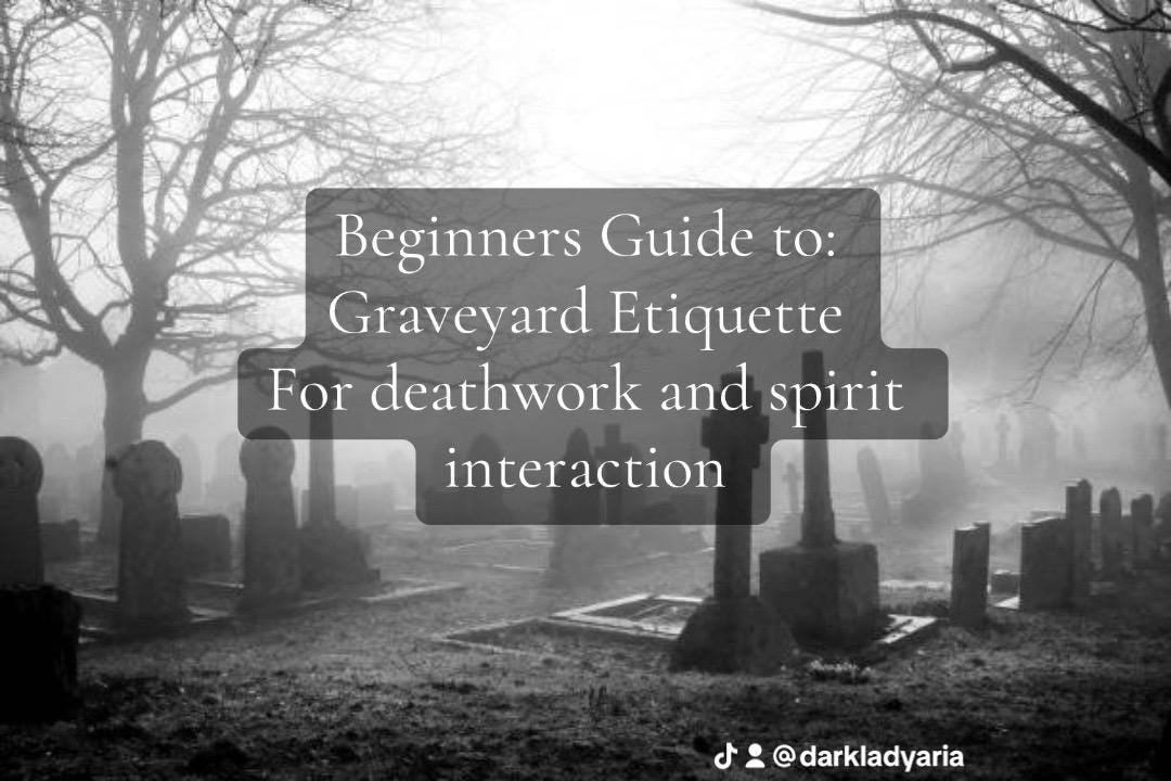 Graveyard Etiquette Guide for Beginners - Etsy