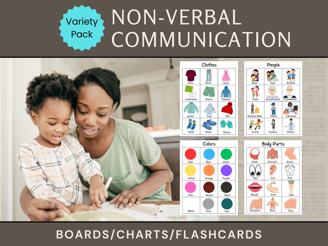 Visual Communication Boards for Autism, Flash Cards for Kids, Non ...