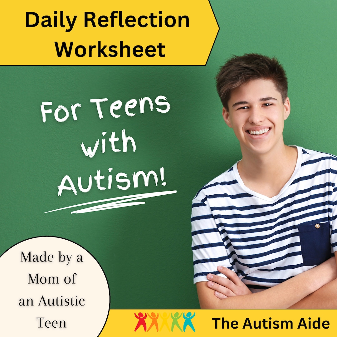 Daily Reflection Chart, Teen Writing Practice Worksheet, Depression and ...