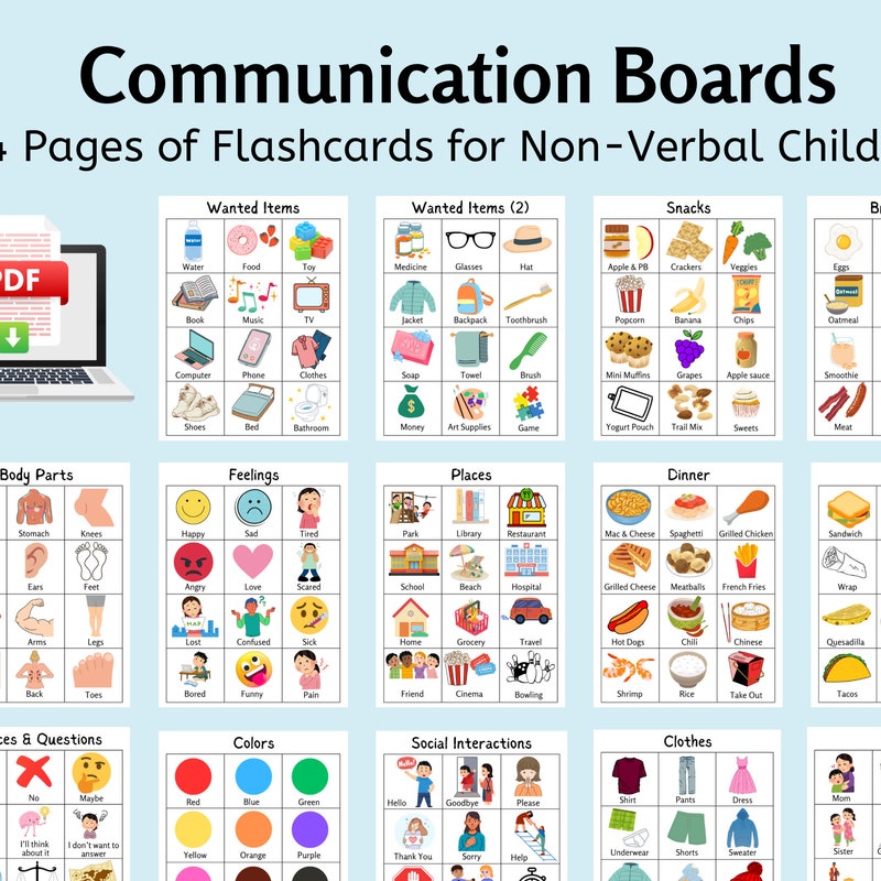 Disability Flash Cards - Etsy