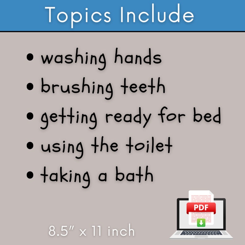 Life Skills Visual Bundle, Social Stories and Photo Charts, Step by ...