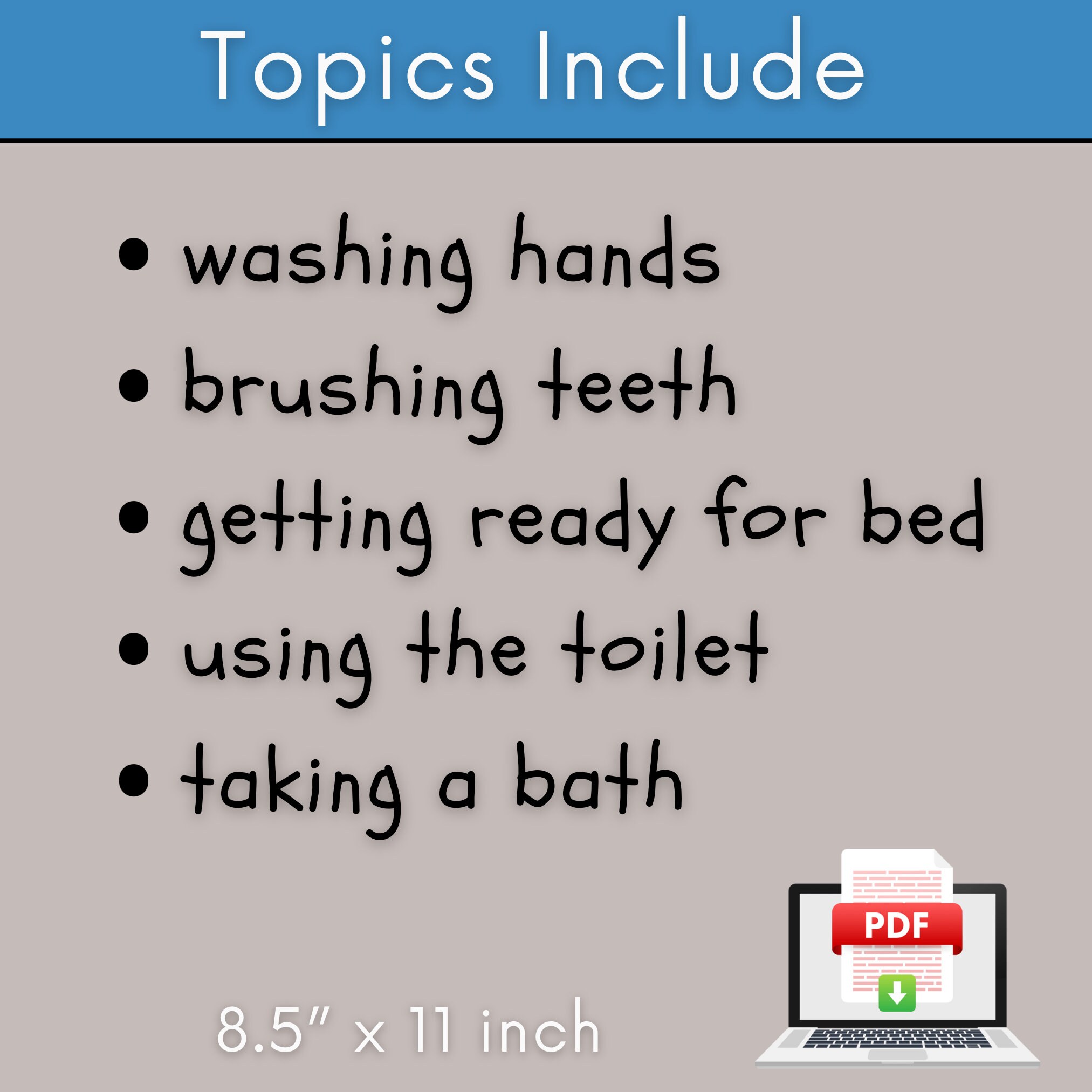 Life Skills Visual Bundle, Social Stories and Photo Charts, Step by ...