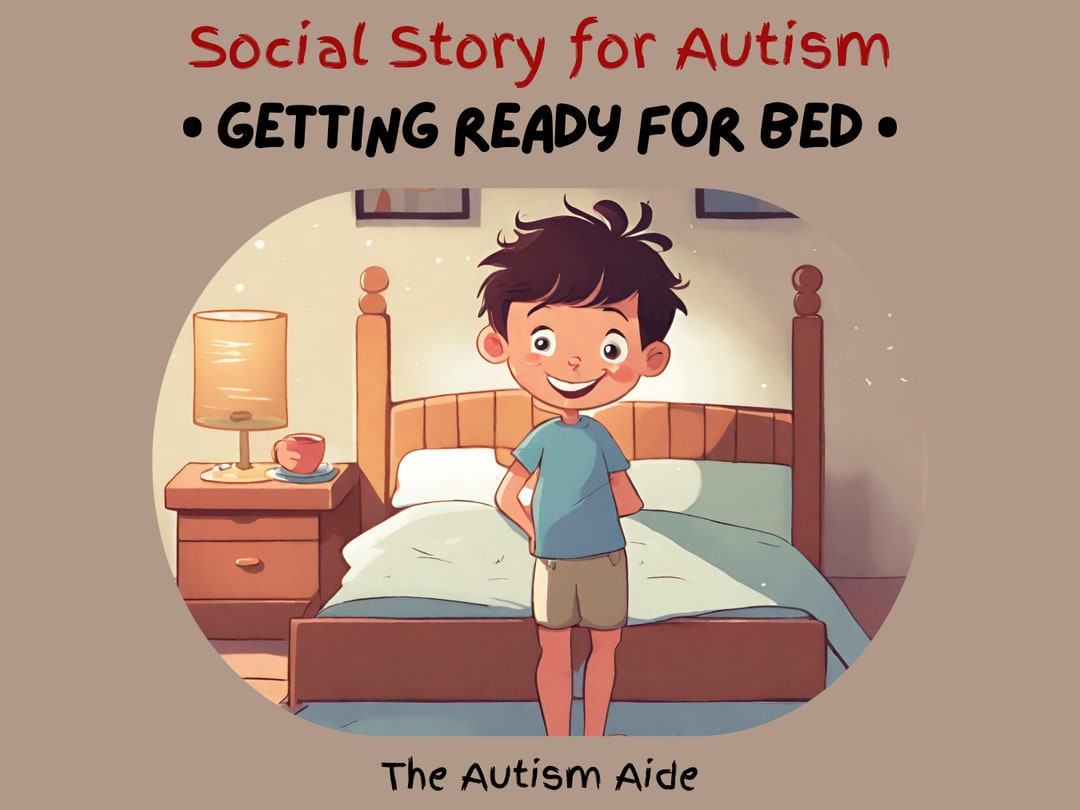Visual Social Story, Getting Ready for Bed Picture Guide, Self Care ...
