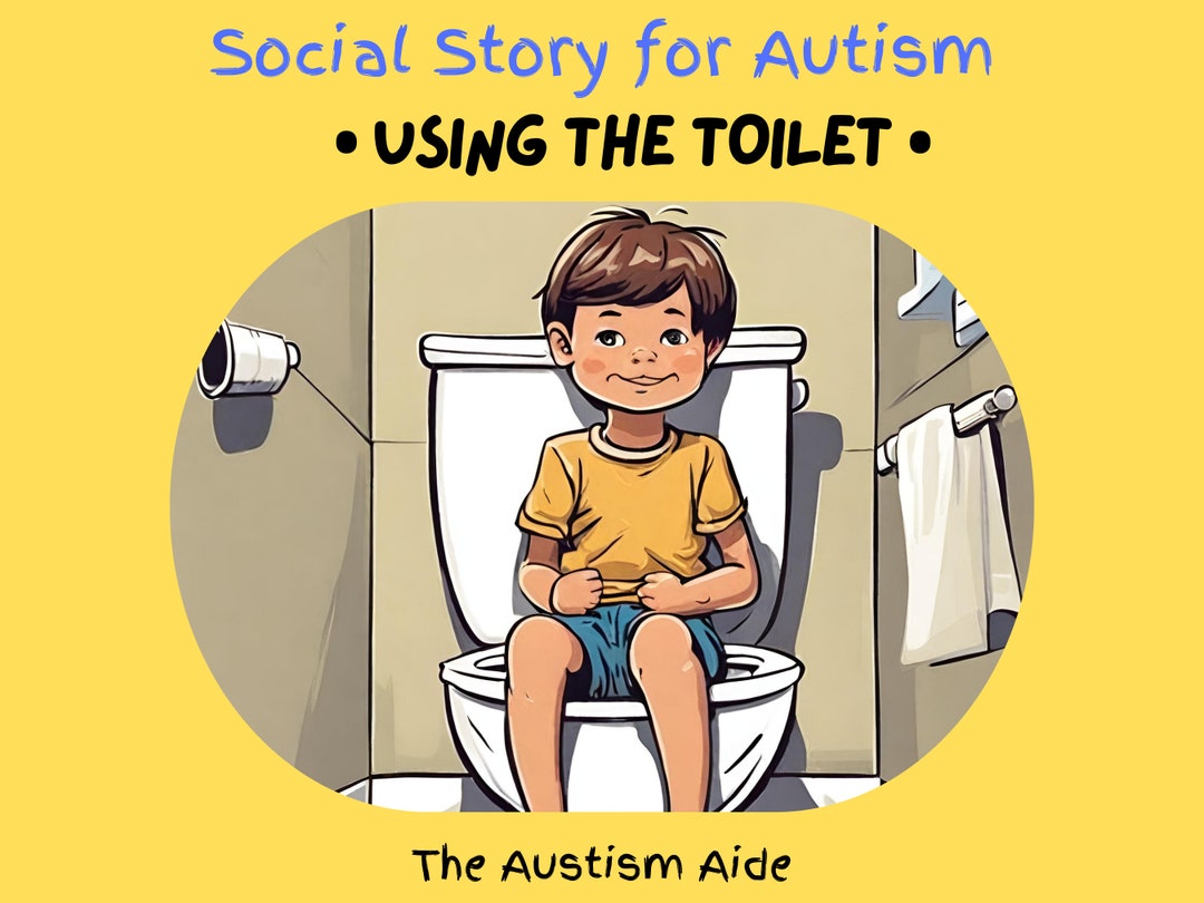Toilet Training Social Story, Easy Use Picture Story, Self Care ...