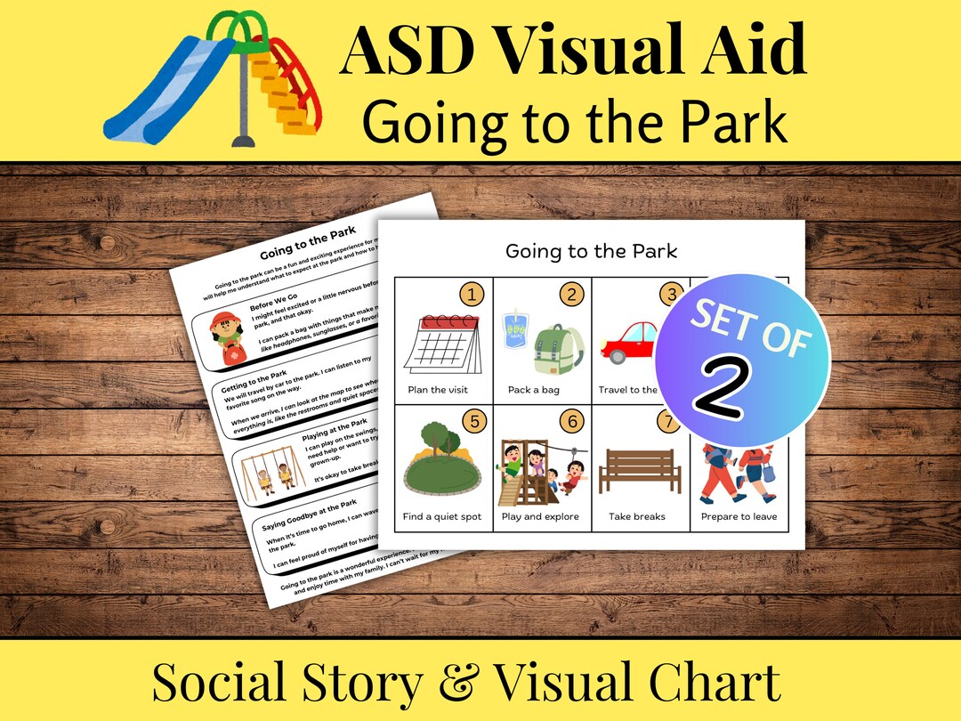 ASD Visual Aids, Going to the Park, Social Story and Picture ...