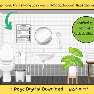 Toilet Training Social Story, Easy Use Picture Story, Self Care ...