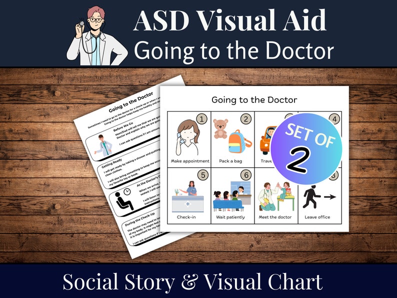 ASD Visual Aids, Going to the Doctor, Social Story and Picture ...
