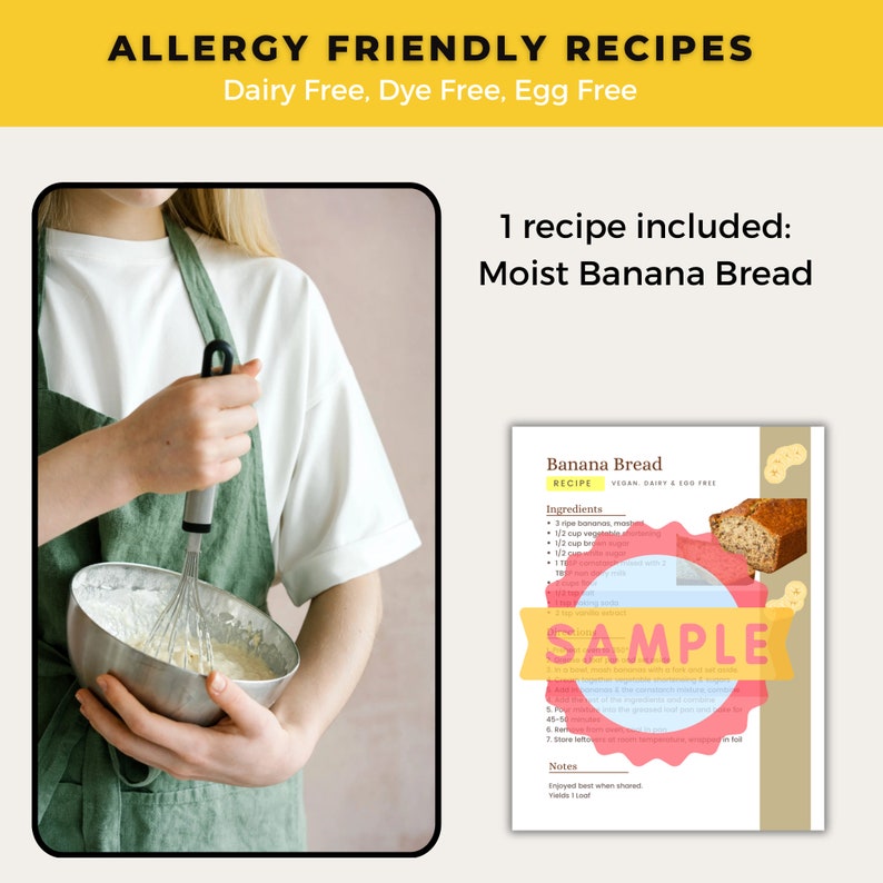 Step-by-step Banana Bread Guide, Allergy-friendly Recipes for ...