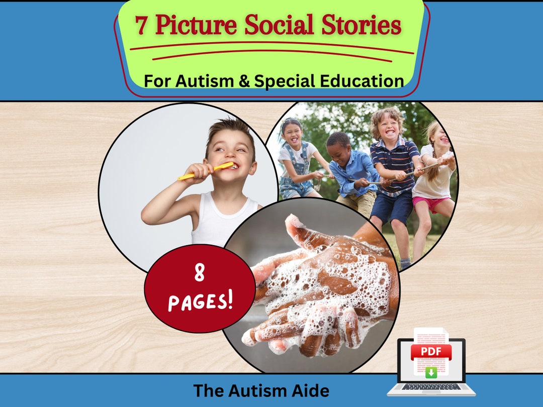 Picture Social Stories for Children, Set of 7, Autism and Special Needs ...