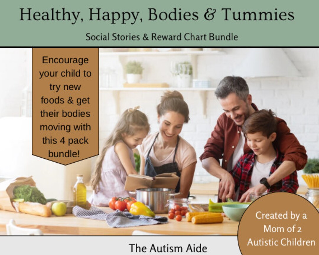 Visual Social Stories for Autism, Kids Sticker Reward Charts, 4 Page ...