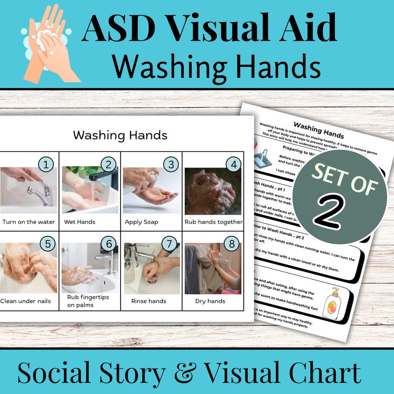 Washing Hands Visual - Etsy