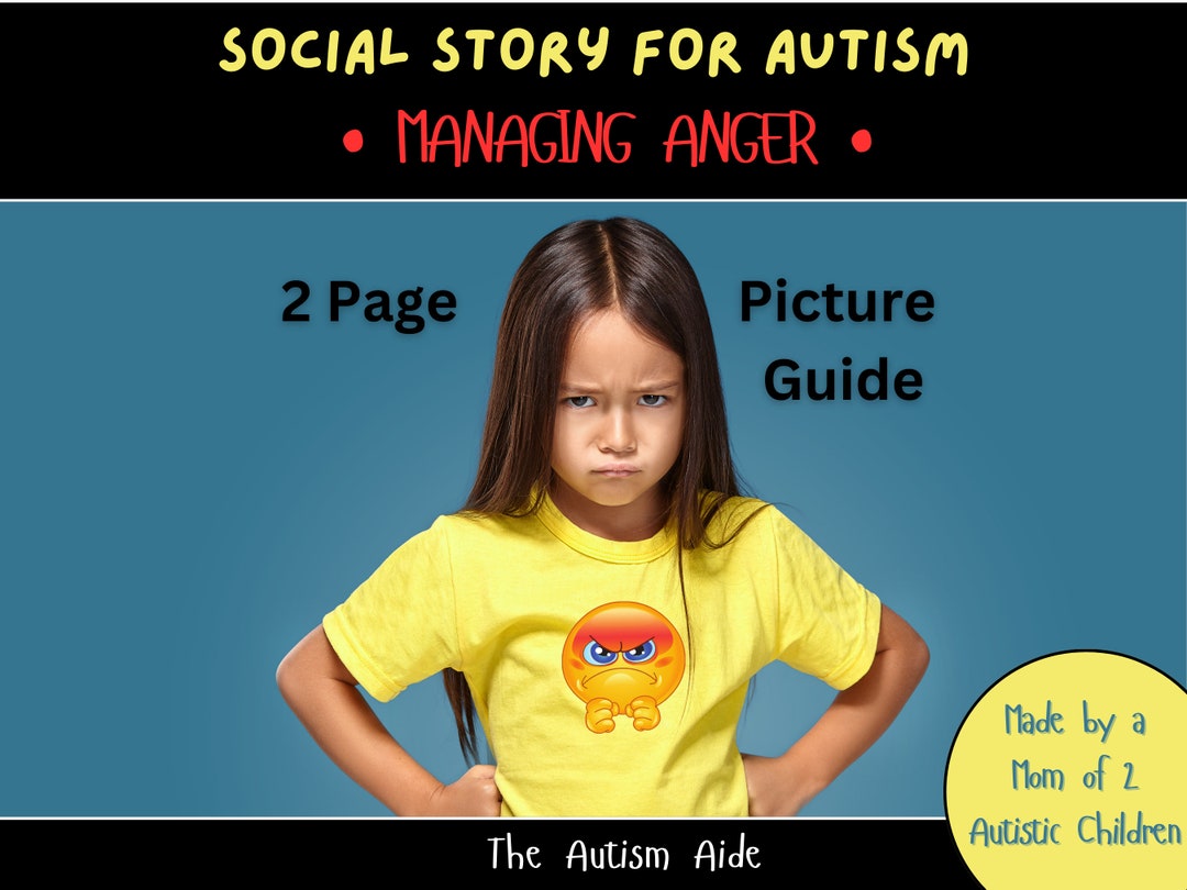 Managing Anger Social Story, Calming Down Resource, Self Care Printable ...