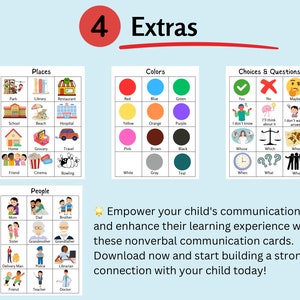Visual Communication Boards Bundle for Autistic Children- Set of 14 ...