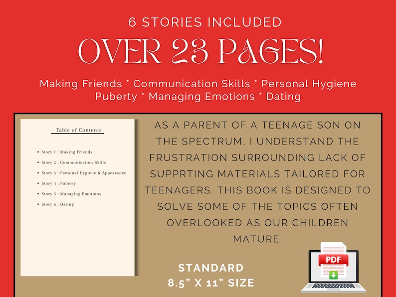 A Social Stories Guide for Teens With Autism, Navigating Teenage Years ...
