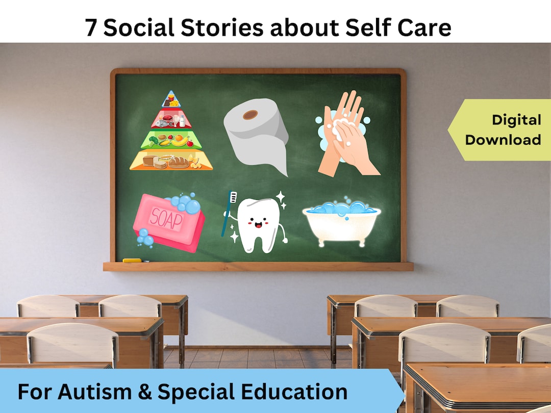 7 Visual Social Stories, Self Care, Autism and Special Education ...