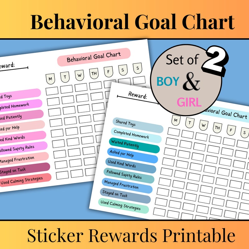 Behavior Chart Autism - Etsy
