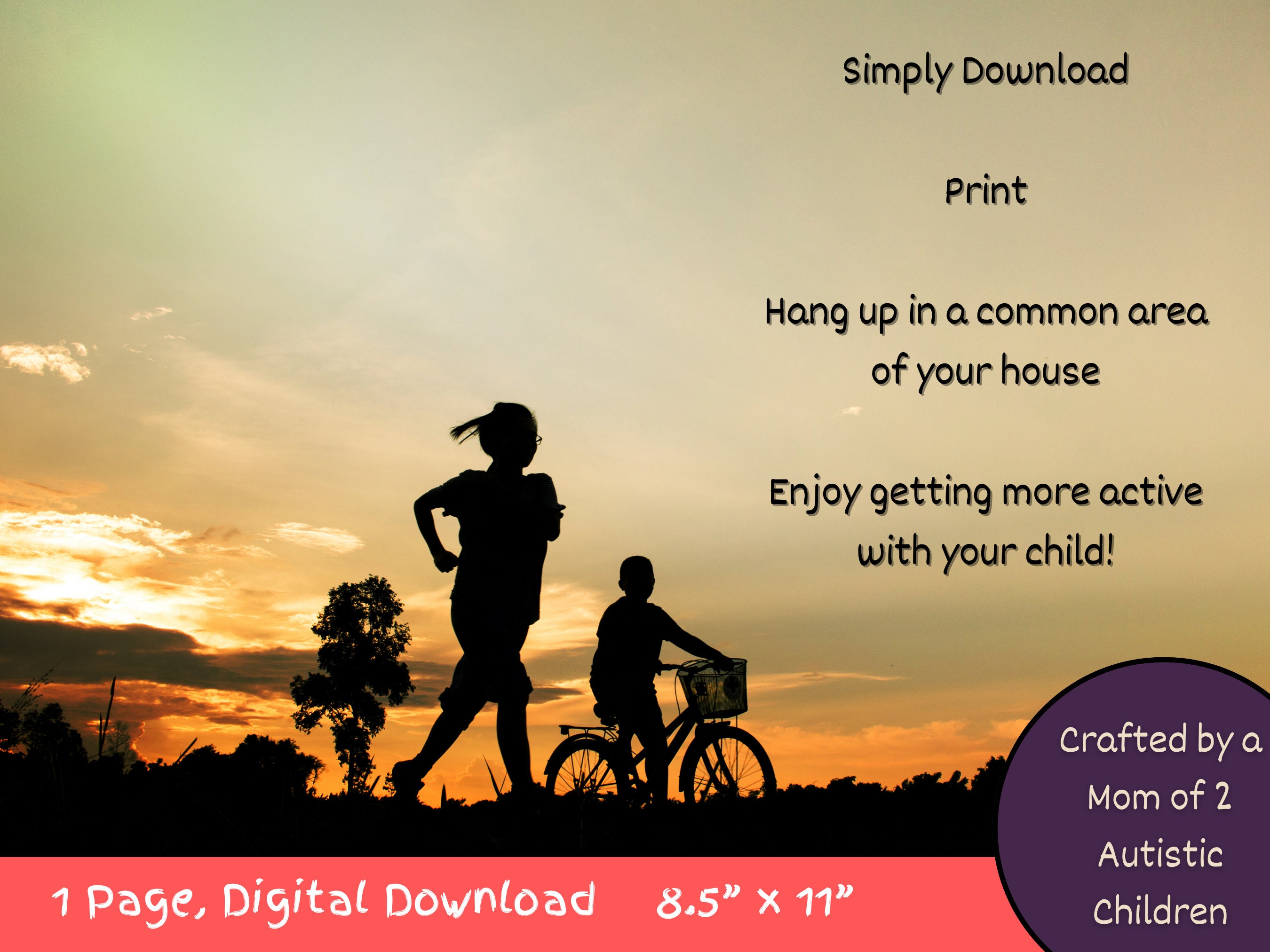 Visual Social Story, Exercise & Healthy Movement Picture Guide, Self ...