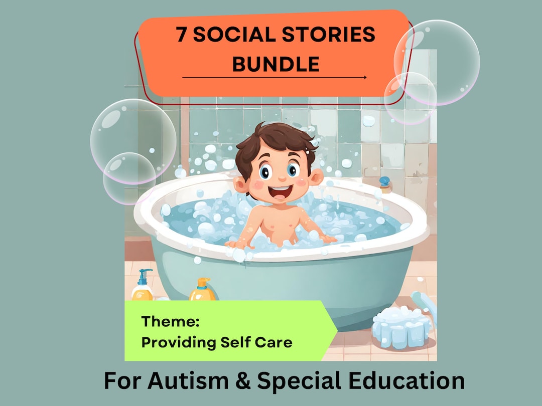 Visual Social Stories for Autism, Picture Self Care Resource, Step by ...