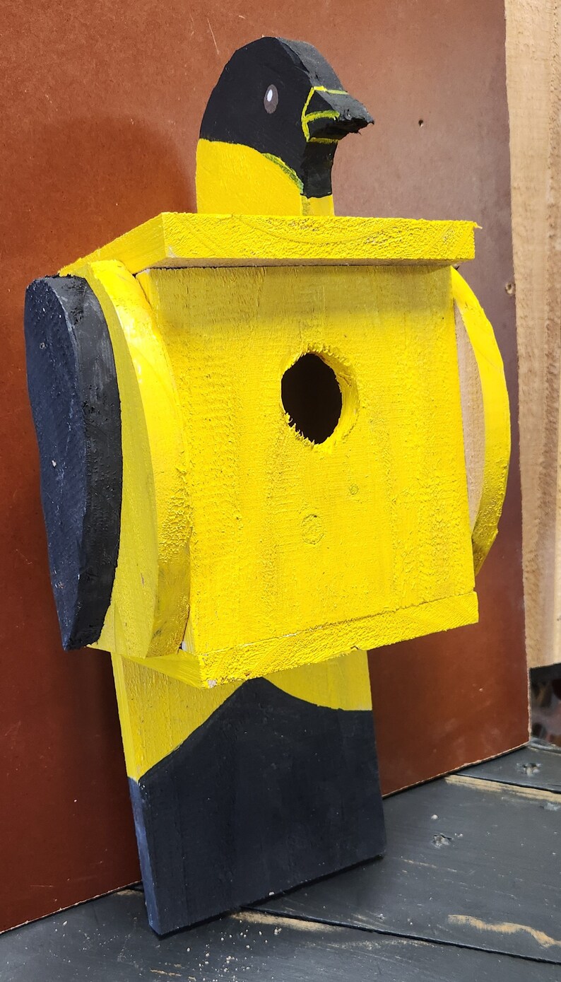 Bird Shaped Birdhouse Robin Golden Finch - Etsy