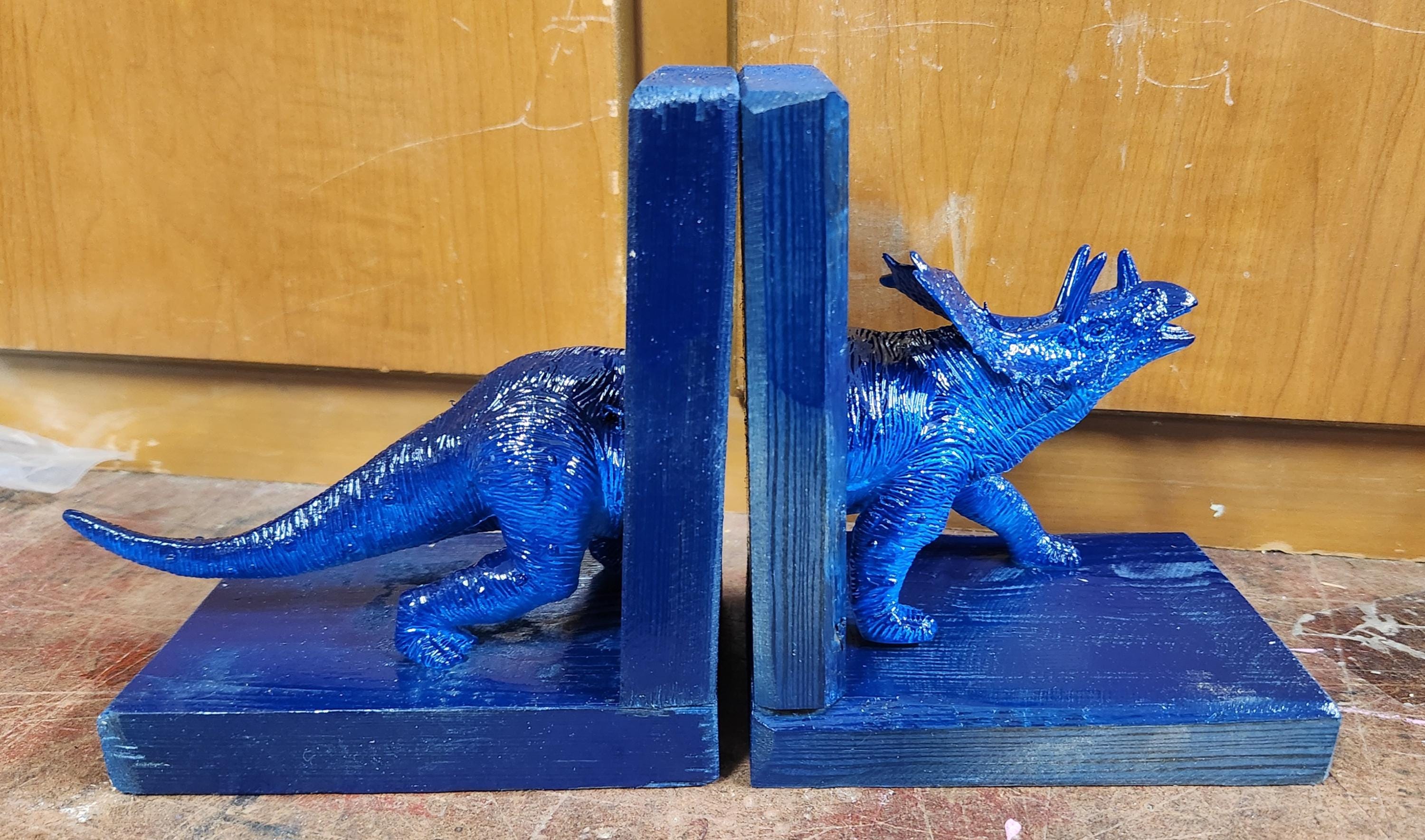 Dinosaur Bookends - Etsy