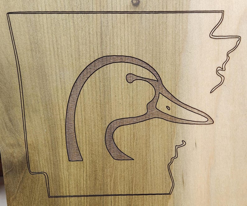 Wood Burned Engraved Square Duck Call Holder - Etsy