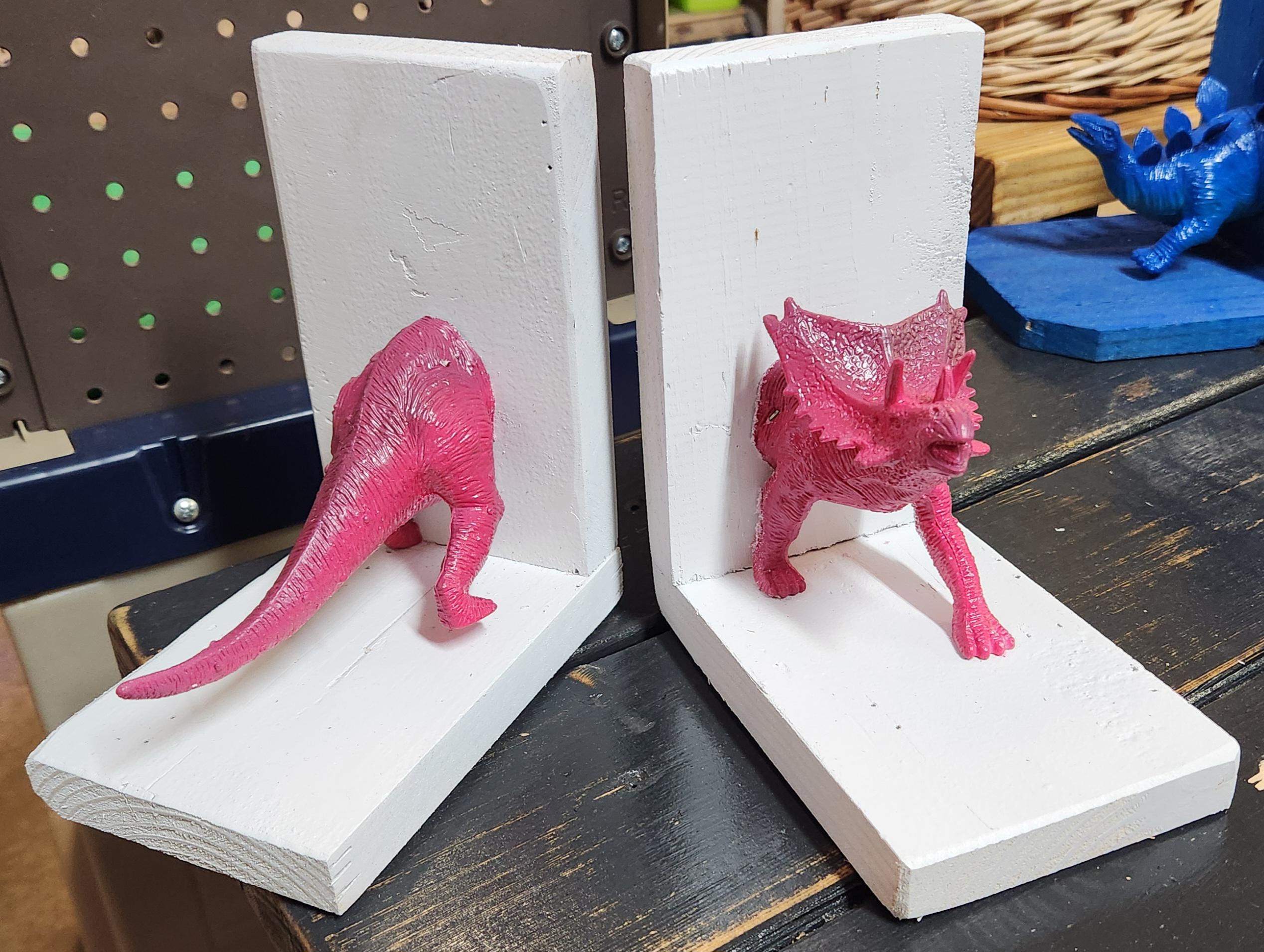 Dinosaur Bookends - Etsy