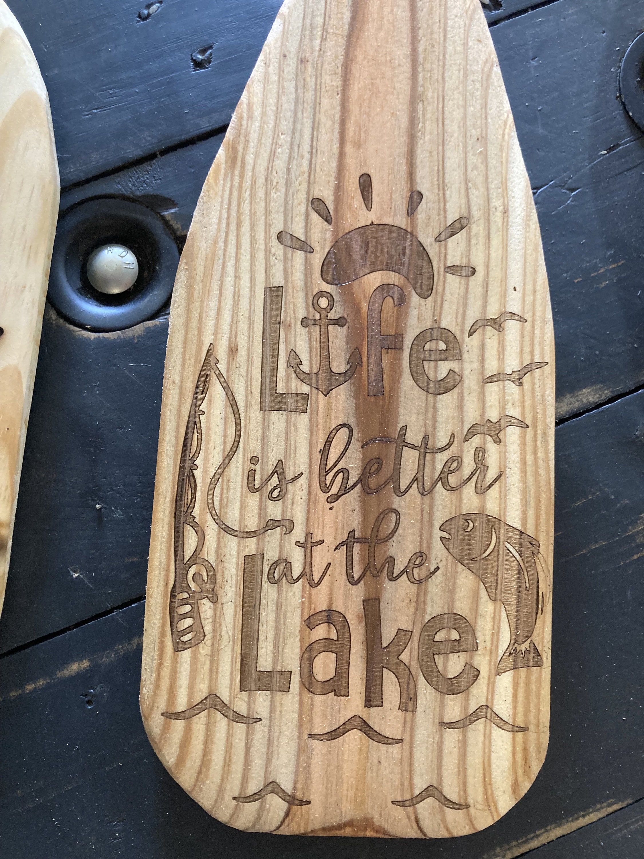 Lake House Boat Paddle Wall Décor - Etsy