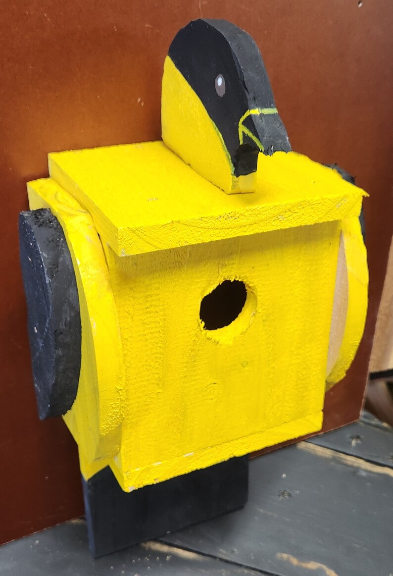 Bird Shaped Birdhouse Robin Golden Finch - Etsy