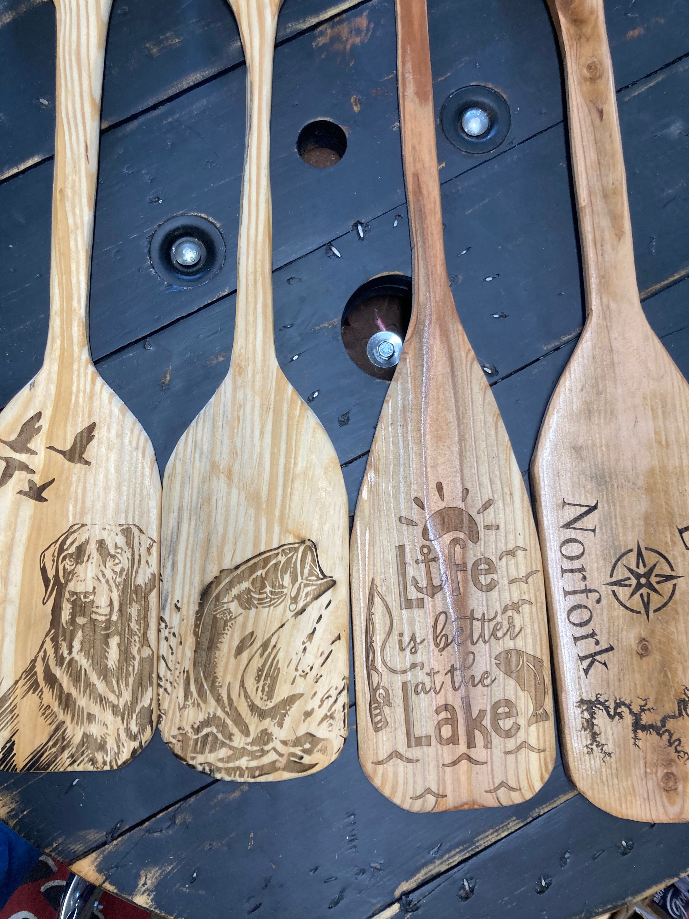 Lake House Boat Paddle Wall Décor - Etsy