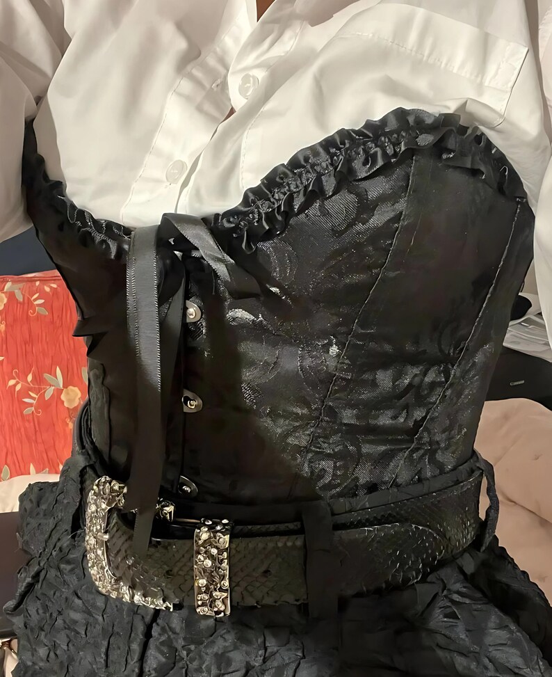 Gothic Vintage Floral Corset Top Renaissance Fair Plus Size Victorian ...