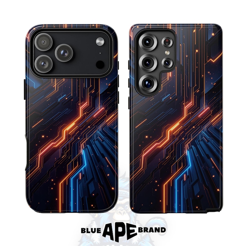 Neon Circuit Phone Case - Etsy
