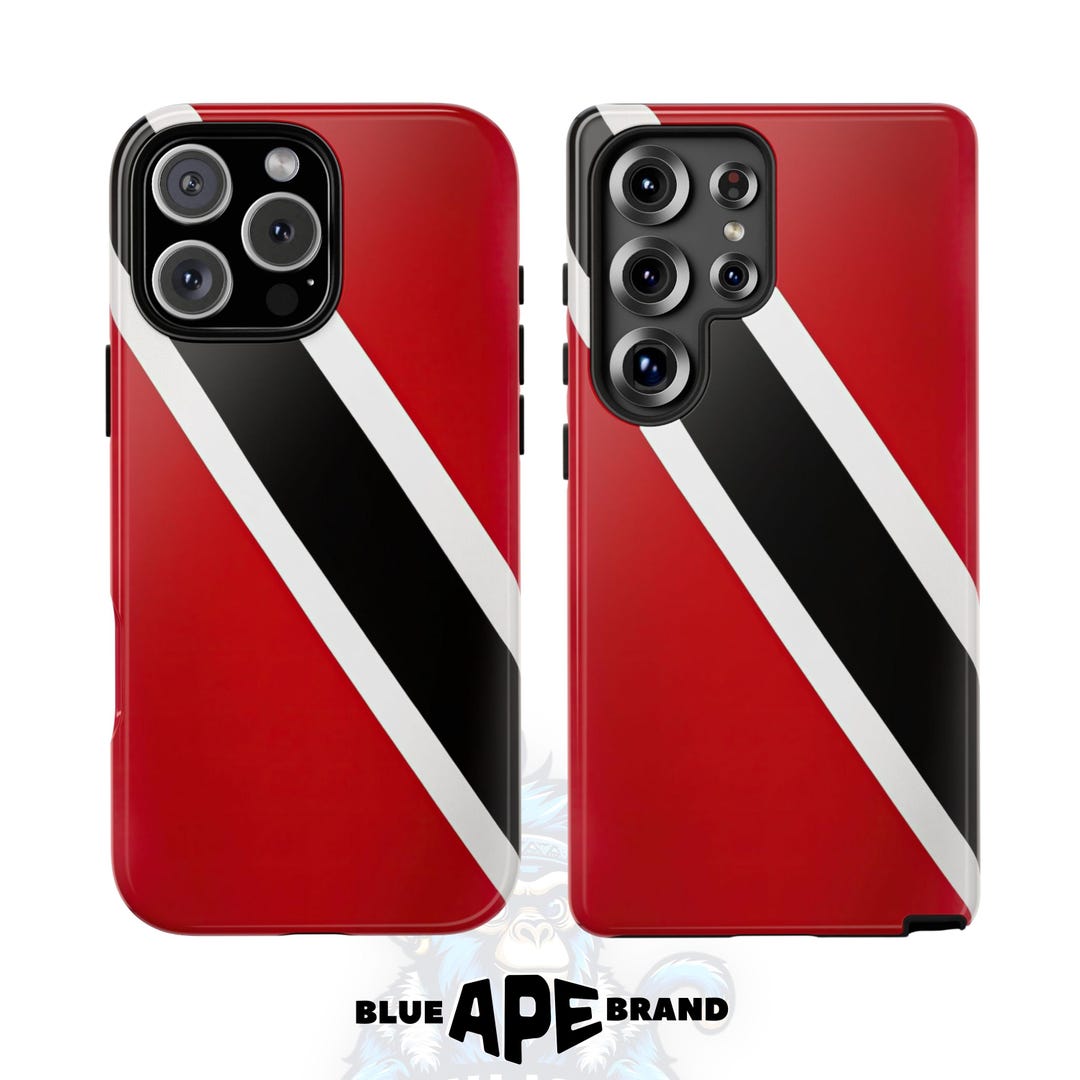 Trini Vibes Phone Case | Trinidad and Tobago Flag | Patriotic Red Cover ...