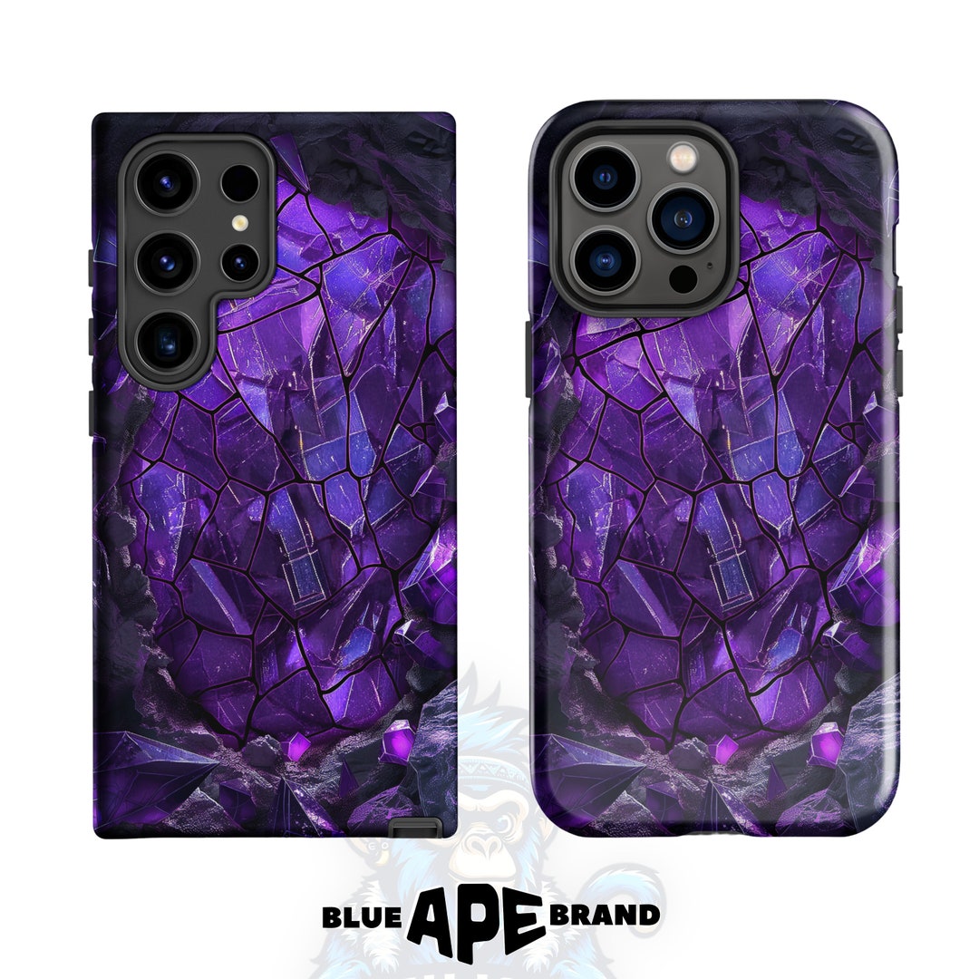 Amethyst Cavern Stained Glass Phone Case | iPhone & Samsung | Crystal ...