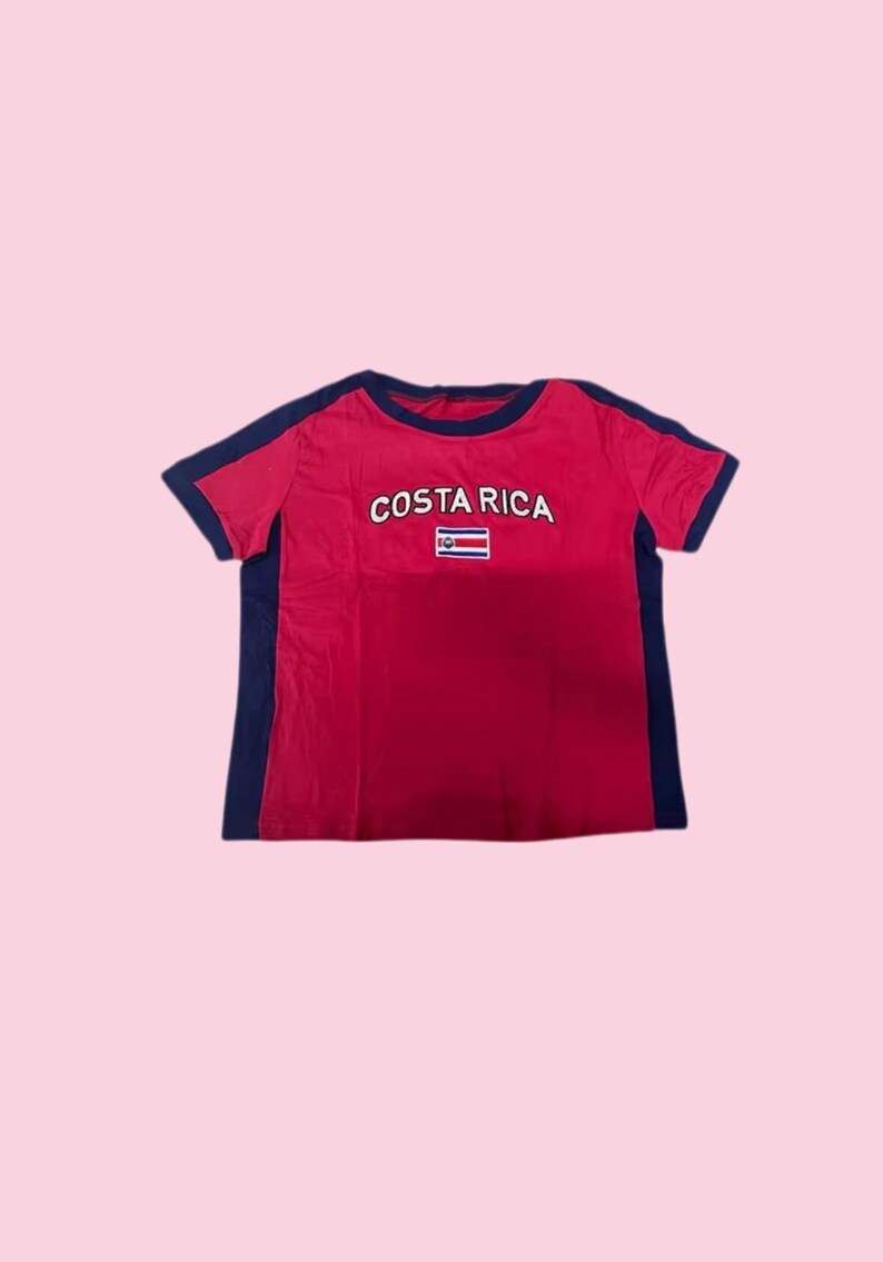 Vintage Costa Rica Crop Top Y2k Baby Tee 90's 2000's Costa Rica Cropped ...