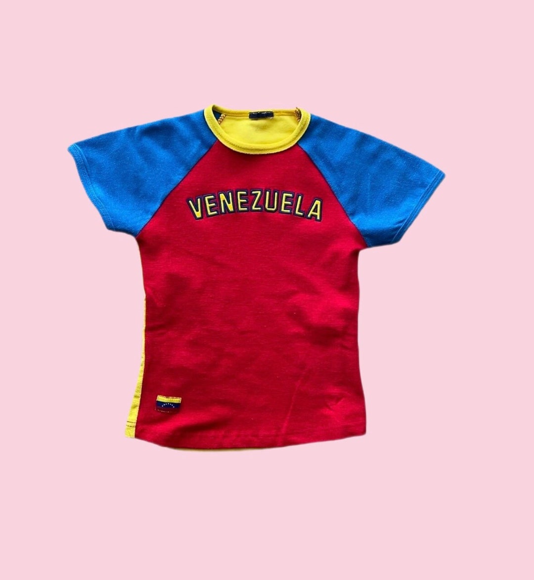 Vintage Venezuela Baby Tee Y2k Crop Top 90's 2000's Venezuela Cropped T ...