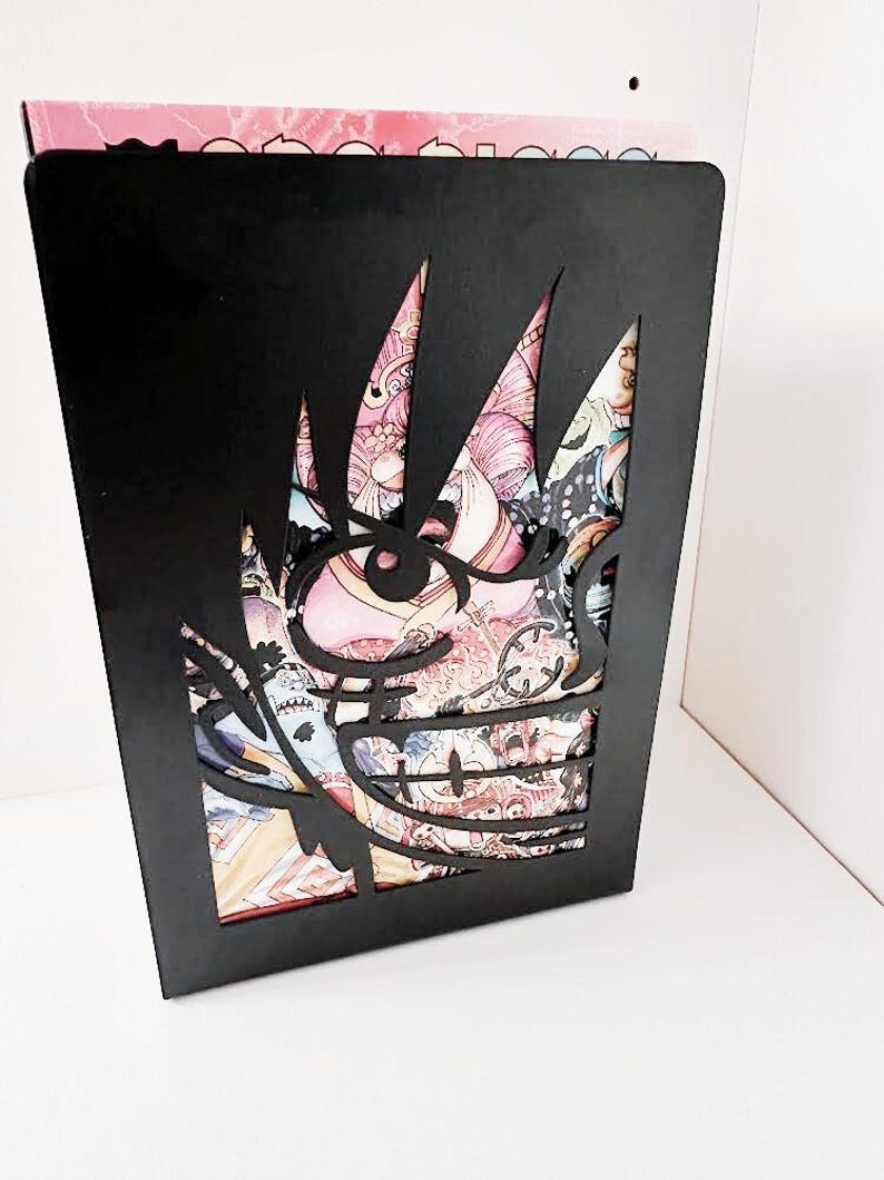 Set of 2 Luffy Manga Bookends Metal Book Holder for One Piece Fans ...