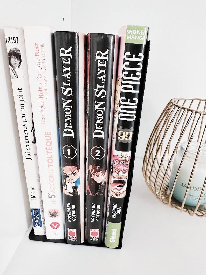 Set of 2 Luffy Manga Bookends | Metal Book Holder for One Piece Fans ...