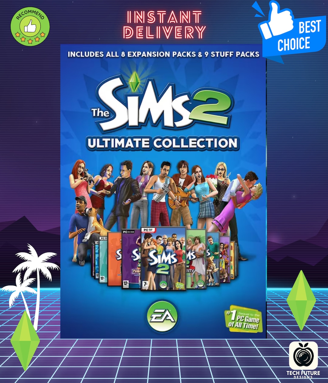 The Sims 2 PC Game WINDOWS 7 8 10 11 Digital Download - Etsy UK